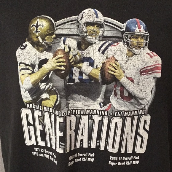 Reebok | Shirts | Reebok Archie Manning Tshirt | Poshmark